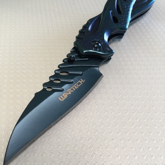 WarTech | Other | Wartech Blue Fantasy Spring Assist Folding Tactical ...
